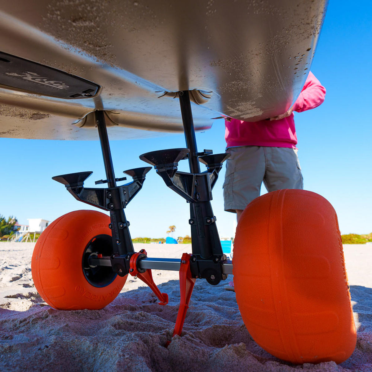 TowNStow Scupper Kayak Cart with Sand Tires | Compatible with YakAttack ...